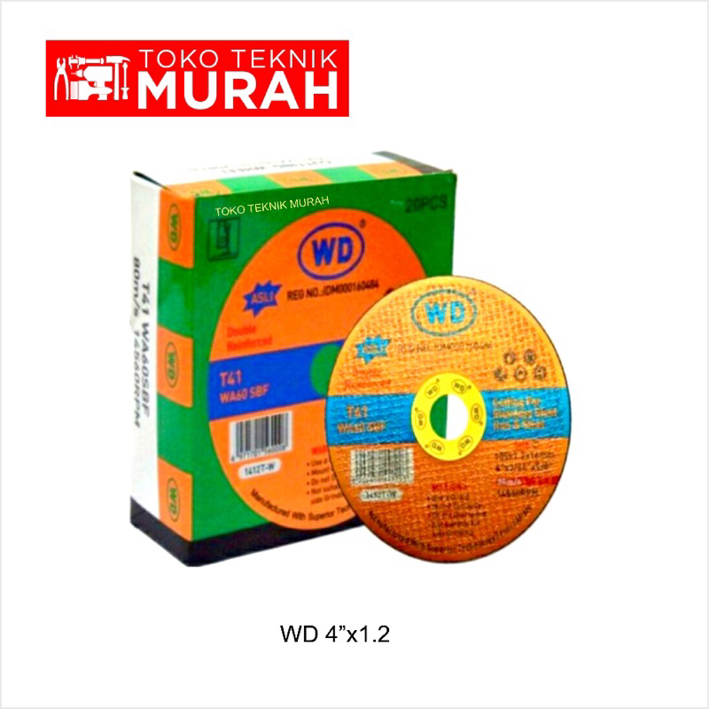 Jual WD Batu 4” Gerinda Potong 4 inch Cutting 1 Pack Mata Grinda Kotak ...