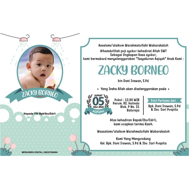 Jual cetak undangan Aqiqah & gunting rambut | Shopee Indonesia