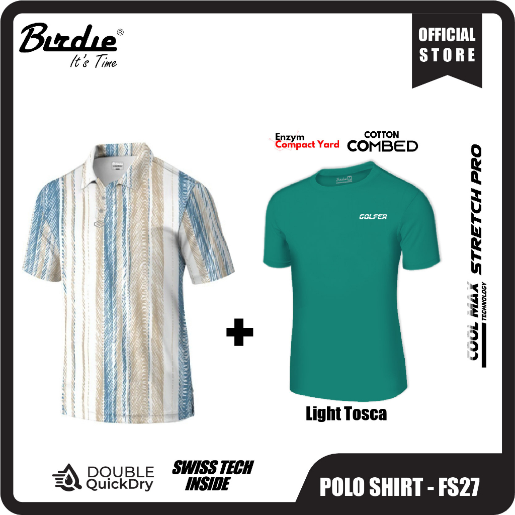 Jual Baju Polo Shirt Golf Polyester Dry Fit CoolMax FS27 Birdie ...
