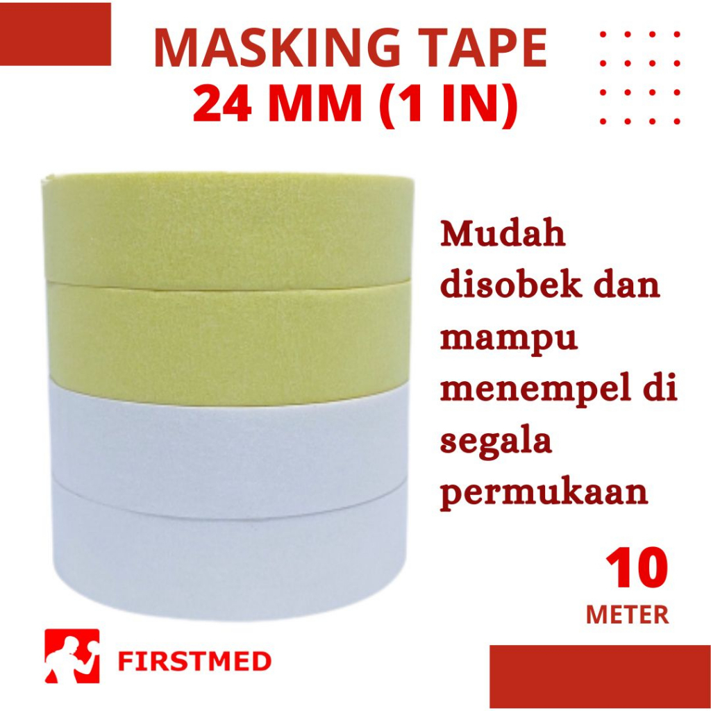 Jual Masking Tape Kertas / Lakban Kertas opp tape / Isolasi Kertas ...