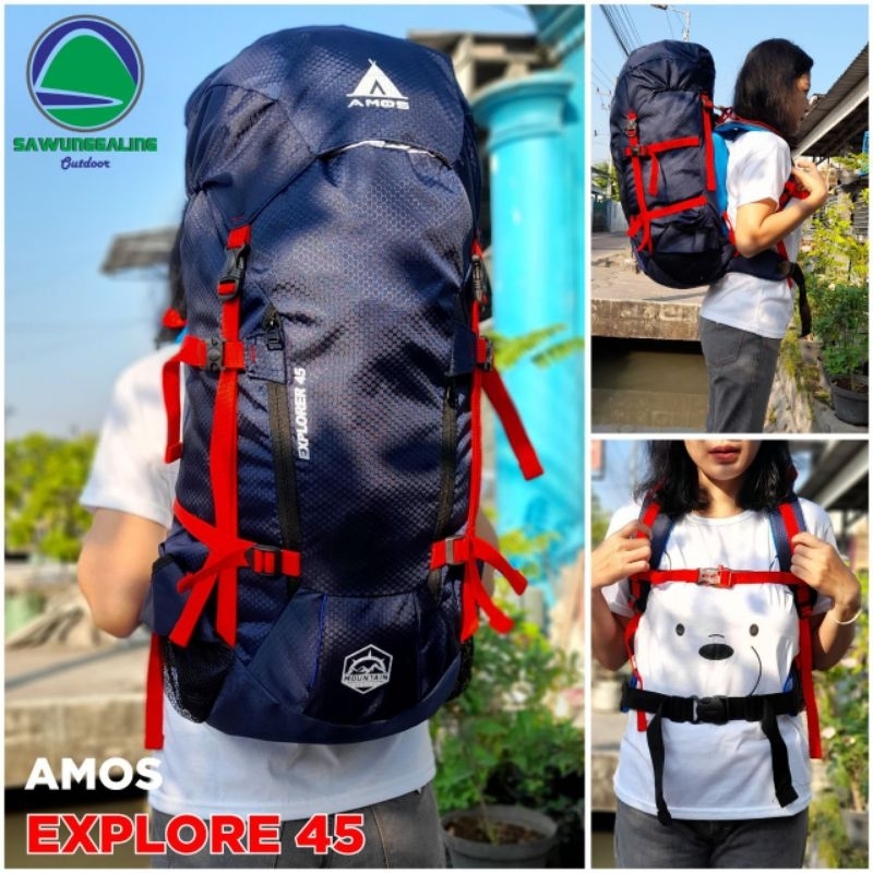 Jual Tas Pendaki Gunung 45L / Tas Keriel Carrier 45 Liter up 50L ...