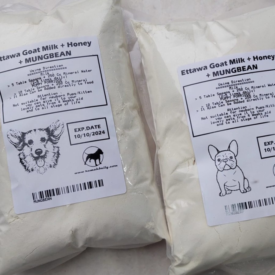 Jual Susu Kambing Ettawa + Mung Bean - 1 KG / Dog Cat Goat Milk Susu ...