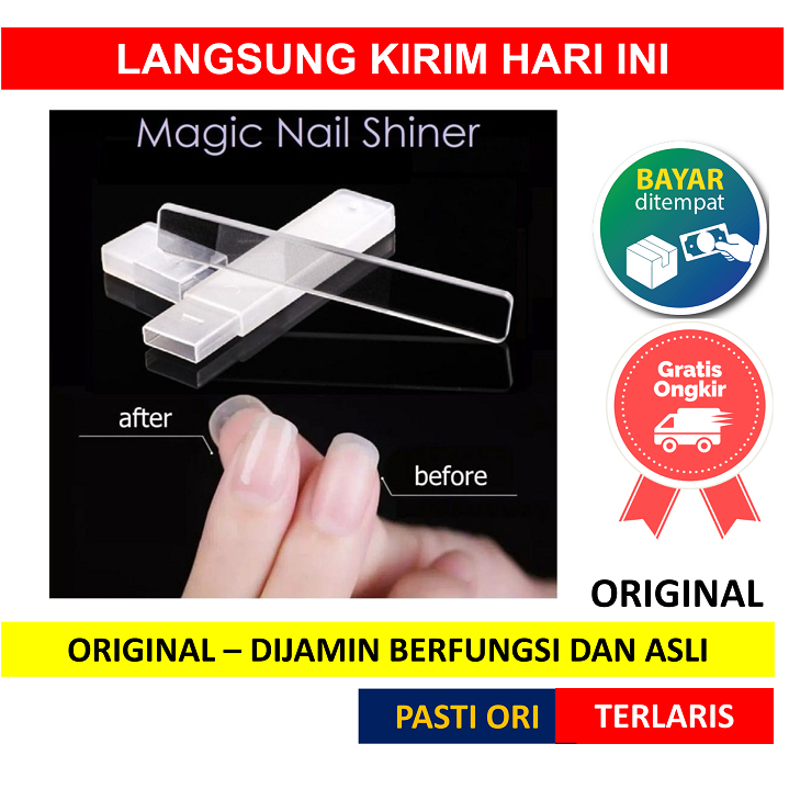 Jual POLISH KUKU Alat Kikir Kuku Kilap Free Box Nail Buffer Glow Asahan ...