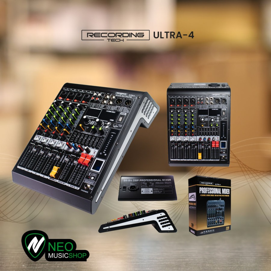 Jual RECORDING TECH ULTRA 4 MIXING CONSOLE | Audio MIxer 4 Channel ...