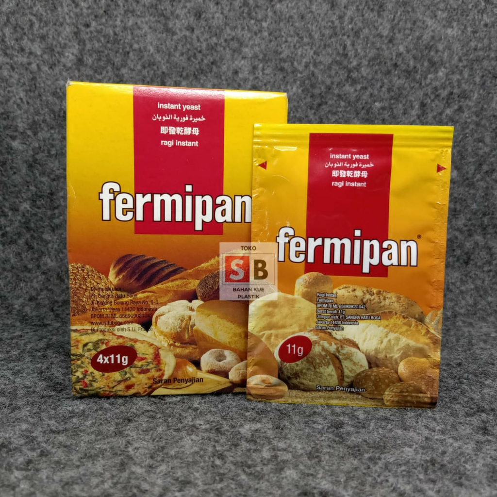 Jual FERMIPAN RAGI INSTANT 11GR & 1 BOX/ FERMIPAN RAGI BUBUK SIAP PAKAI ...