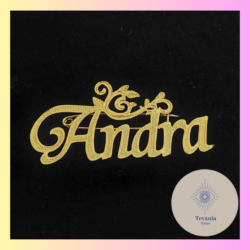 Jual Bros custom nama anda disini bahan titanium lapis emas24k anti ...