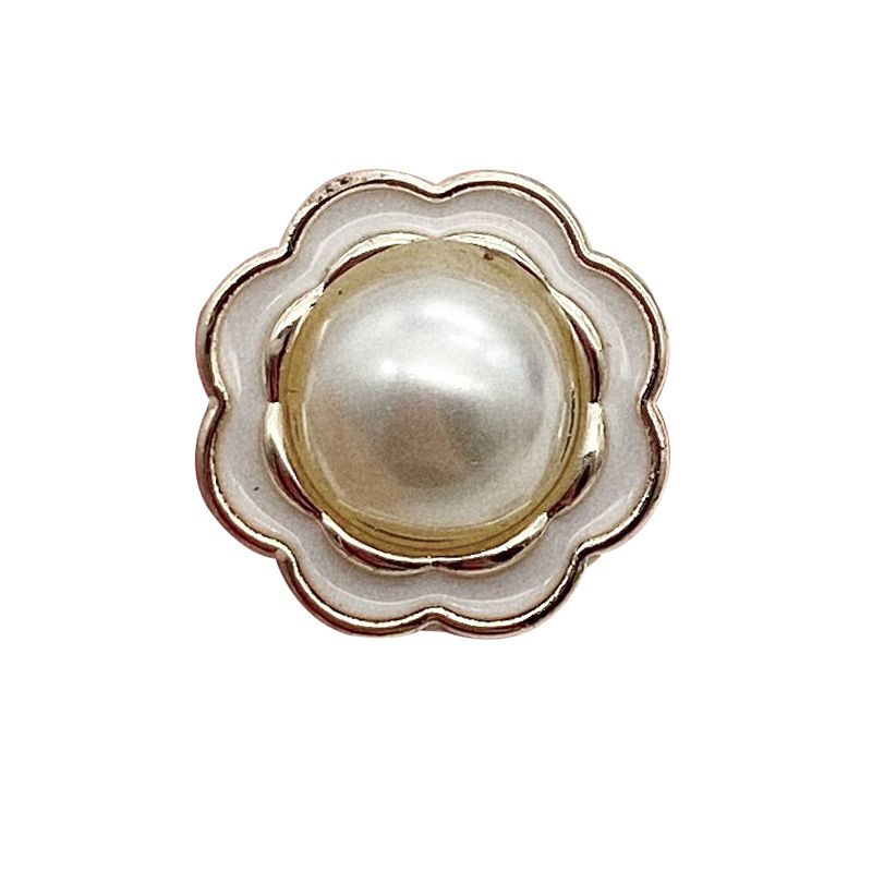 Jual Jawa Plastic Button Kancing Motif Mutiara Bentuk Bunga 18 mm 21 mm ...