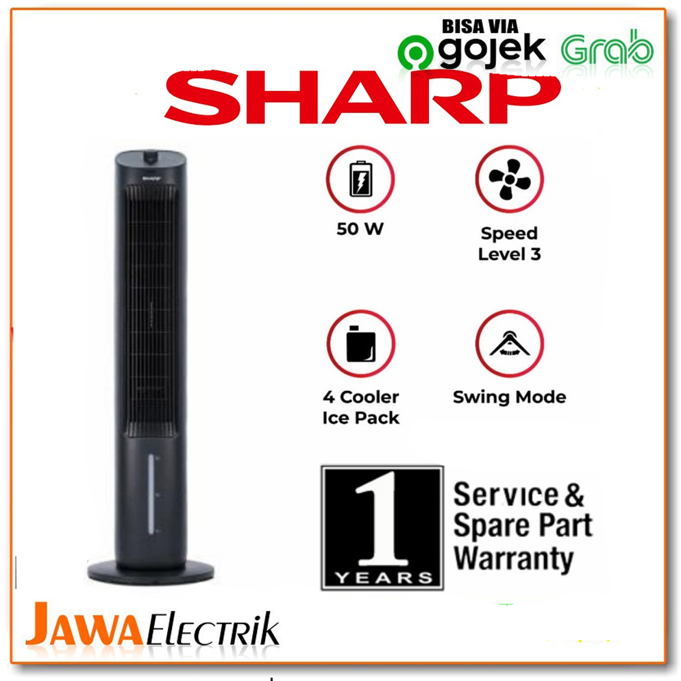 Jual Air Cooler Tower Sharp Pj-R34ty-B Penyejuk Ruangan - 4 Liter ...