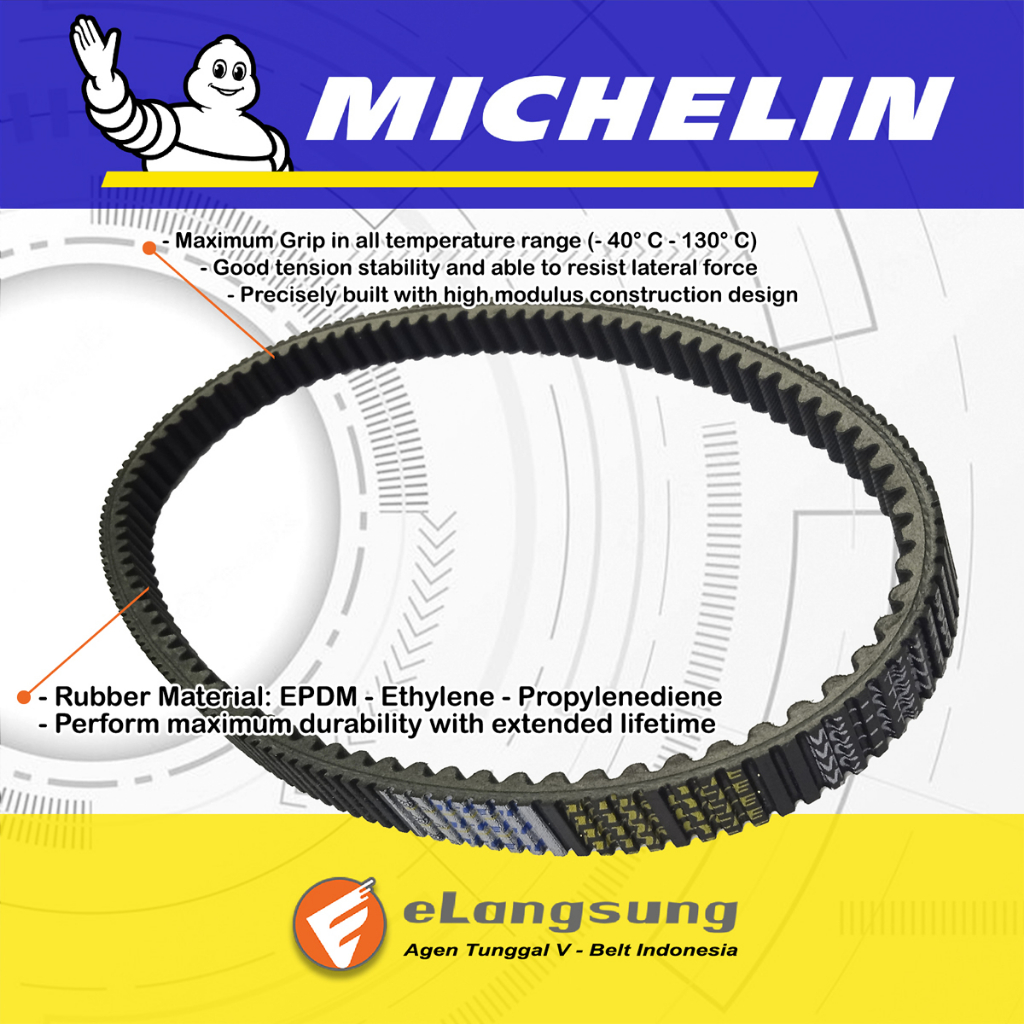 Jual Michelin Van Belt PCX 160, ADV 160 K1Z Bergaransi 180 Hari - eLangsung | Shopee Indonesia