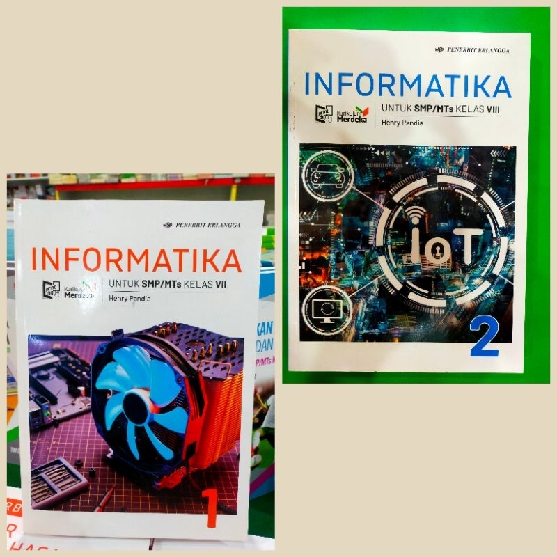 Jual Buku Pelajaran : Informatika Kelas VII dan VIII SMP/MTs Kurikulum Merdeka Penerbit Erlangga ...