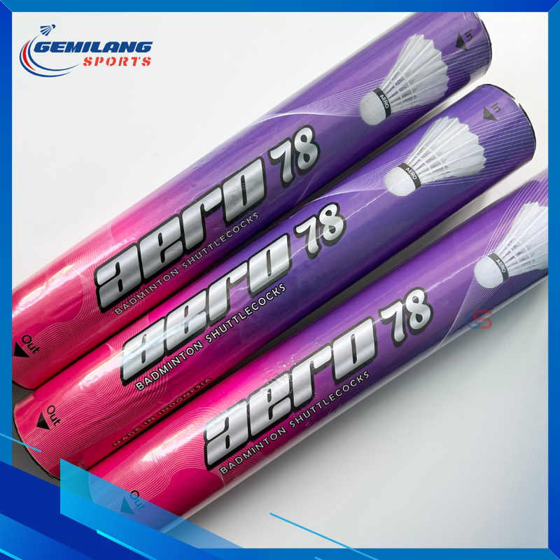 Jual SHUTTLECOCK BADMINTON/ Bola Bulutangkis AERO78 | Shopee Indonesia