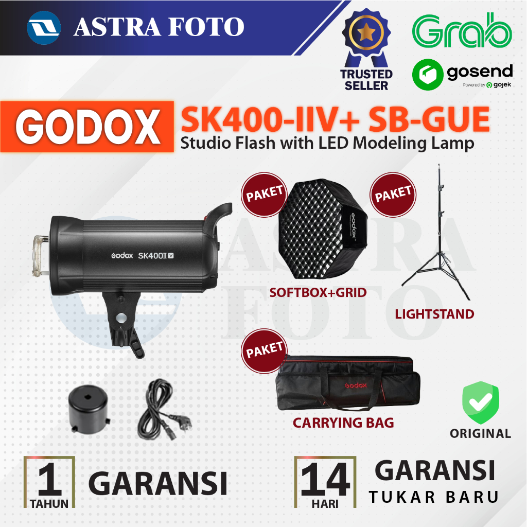 Jual Godox SK400II-V Studio Flash with LED Modeling Lamp SK400 SK400 II V2 | Shopee Indonesia