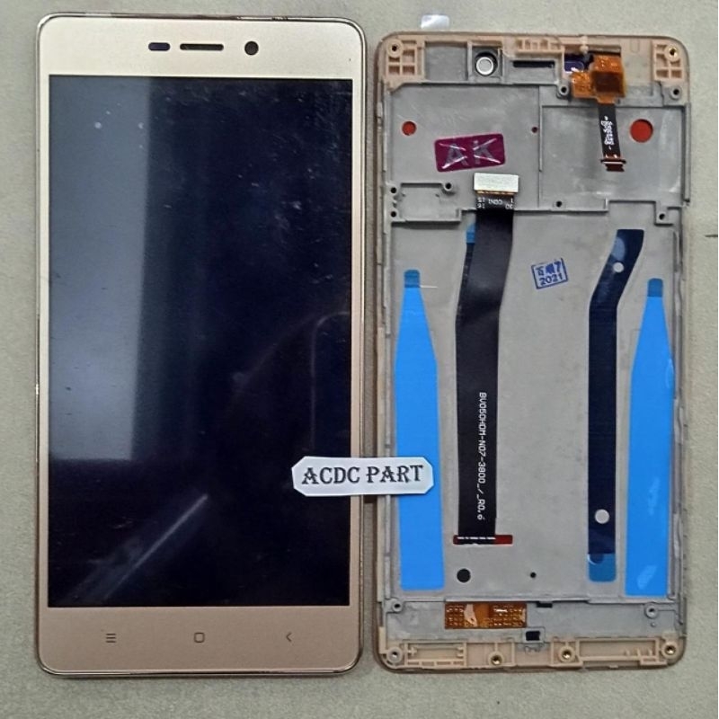 Jual LCD TOUCHSCREEN FULLSET FULL SET FRAME XIAOMI REDMI 3S ORIGINAL ...