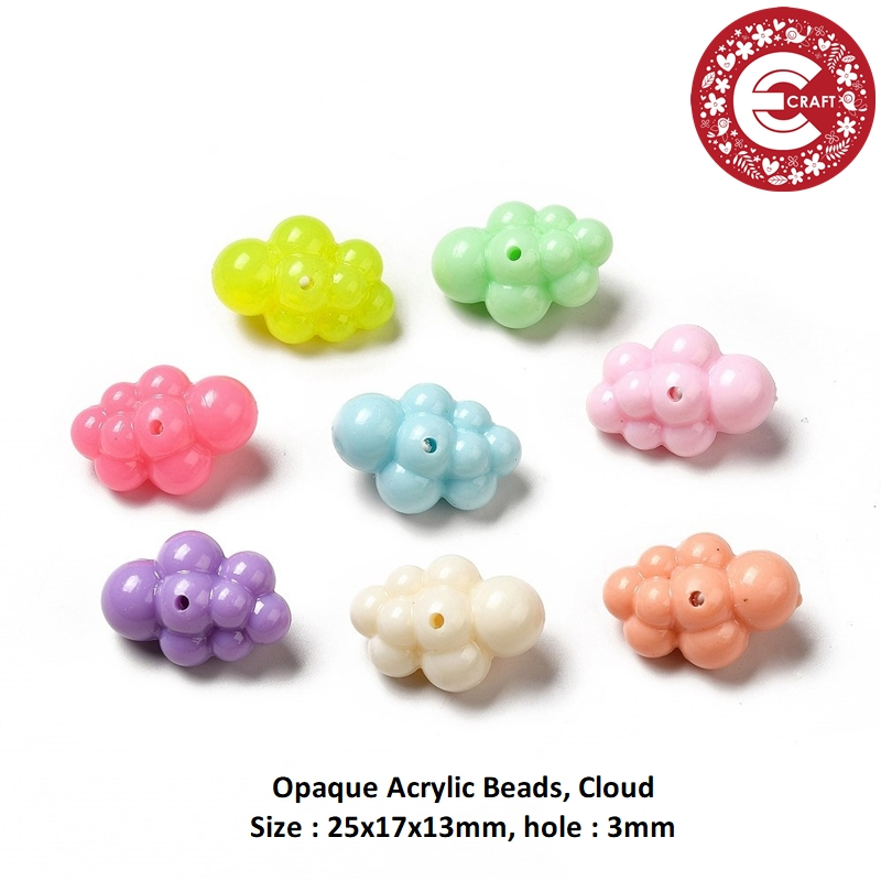 Jual MANIK BENTUK AWAN ACRYLIC CLOUD BEADS | Shopee Indonesia
