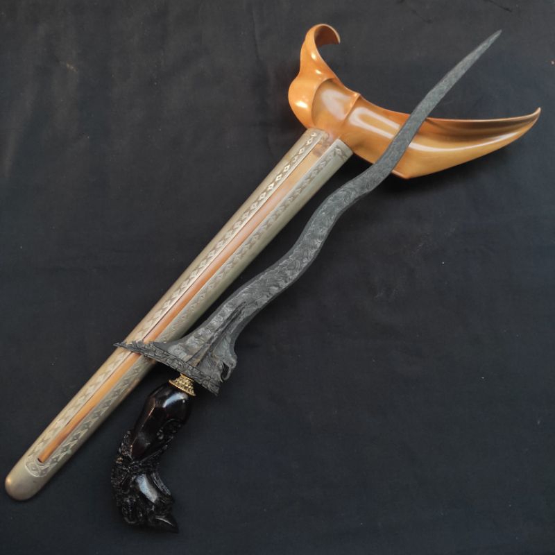Jual Keris Gajah Liman Luk 5 Pamor Miring Lar Gangsir Tangguh STW ...