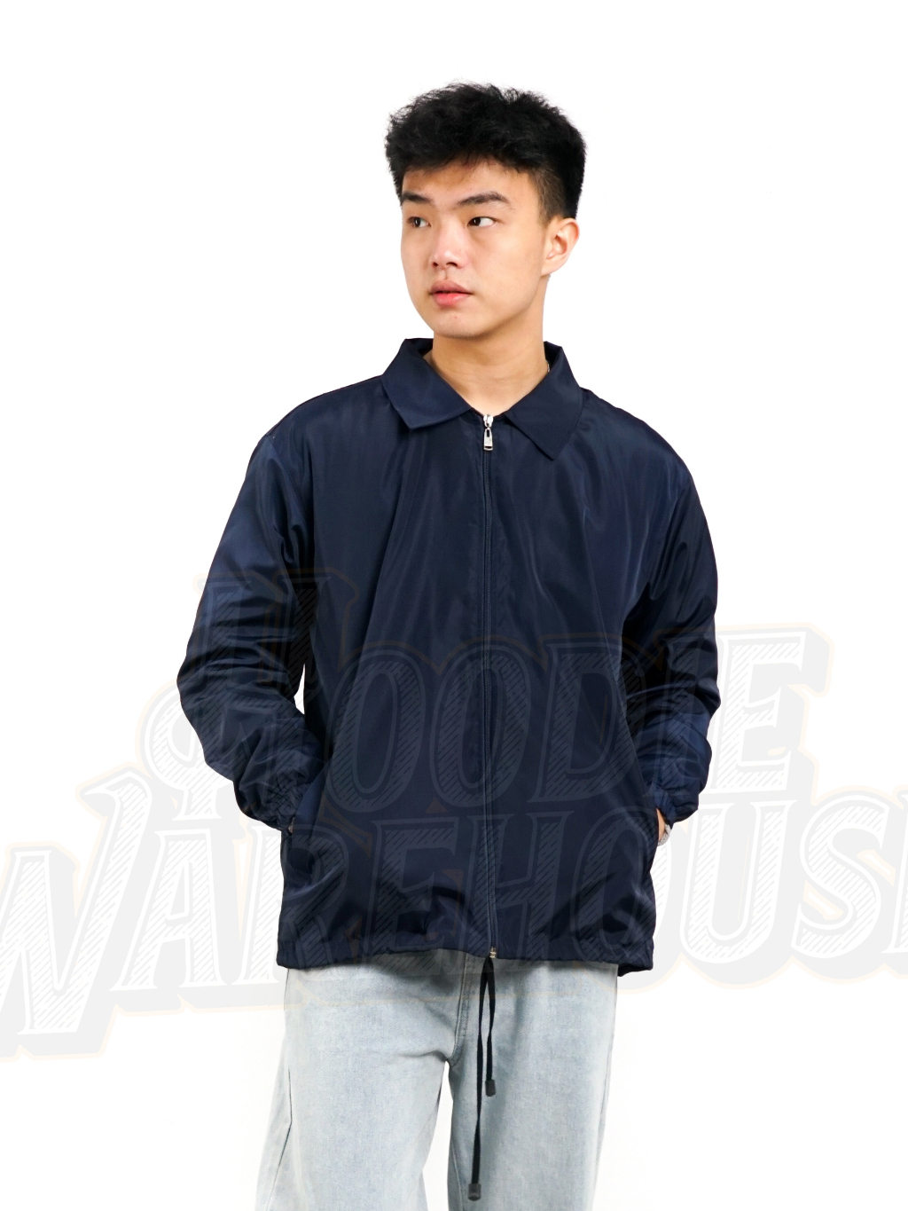 Jual Jaket Coach Resleting Polos Anti Air Windbreaker Pria dan Wanita M ...