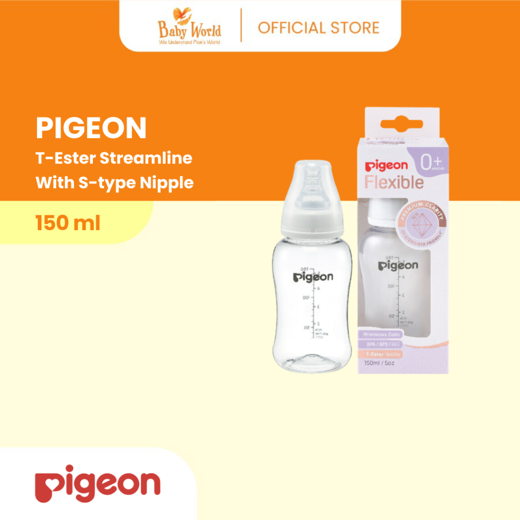 Jual PIGEON Botol T-Ester Streamline 150ml with S-type Nipple | Shopee Indonesia