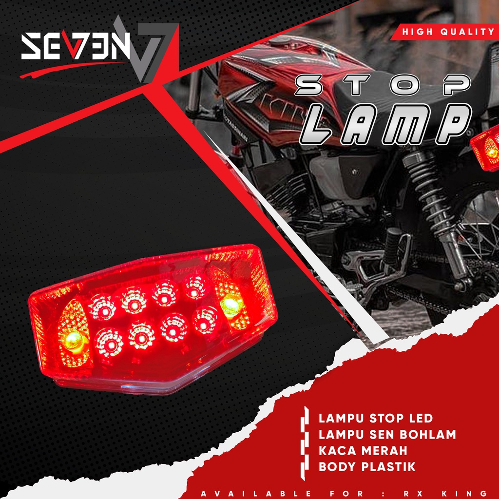 Jual Lampu Stop Assy Rx King New 2008 LED Fungsi Sein Stoplamp lampu belakang rxking rxk rxs led ...