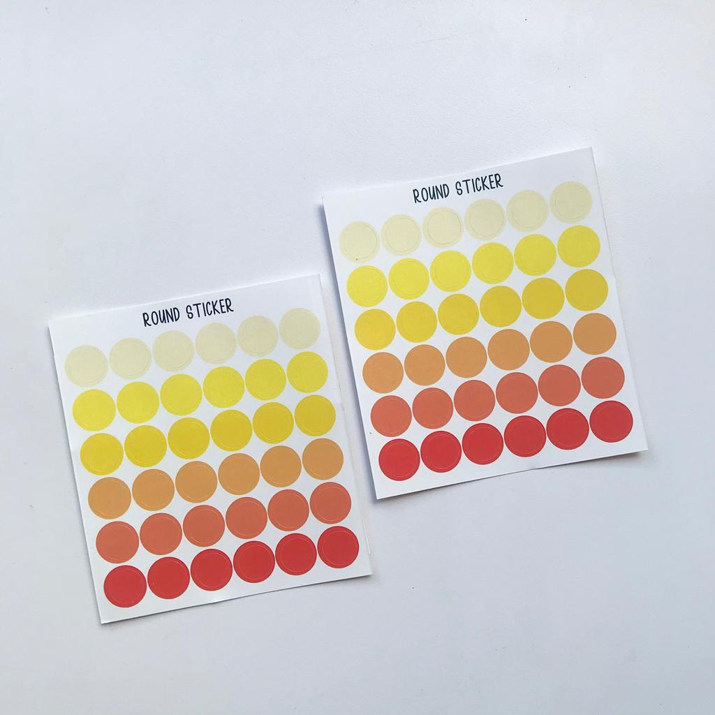 Jual Stiker dot 1CM/ Round circle sticker/ stiker dekorasi jurnal ...