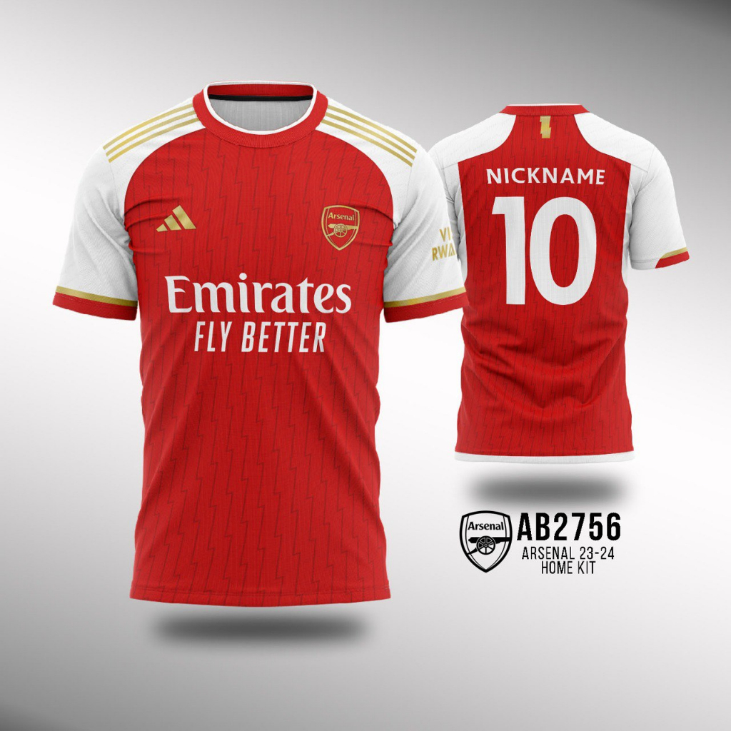 Jual Baju Jersey Sepakbola Pria dan Wanita Arsenal 2023-2024 FREE ...
