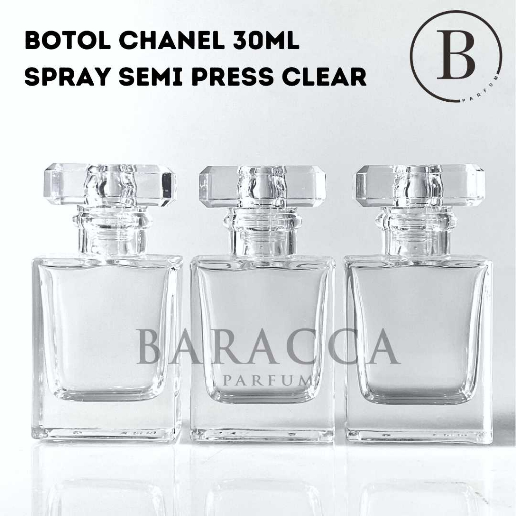 Jual Botol Parfum Chanel 30ML Semi Press Clear - Botol Parfum Kosong ...