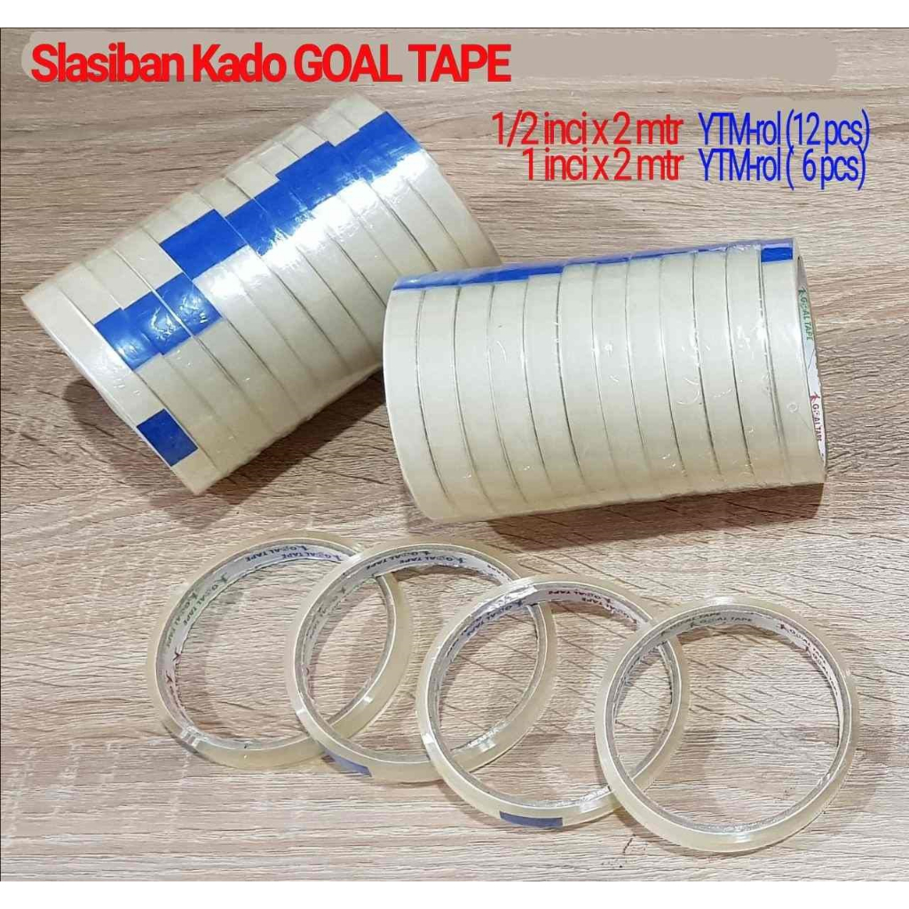 Jual Lakban bening / Lakban OPP / Isolasi / selotip ukuran 1/2 dan 1 ...