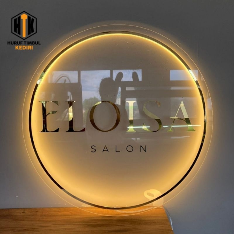Jual Papan nama akrilik papan nama salon lampu LED | Shopee Indonesia