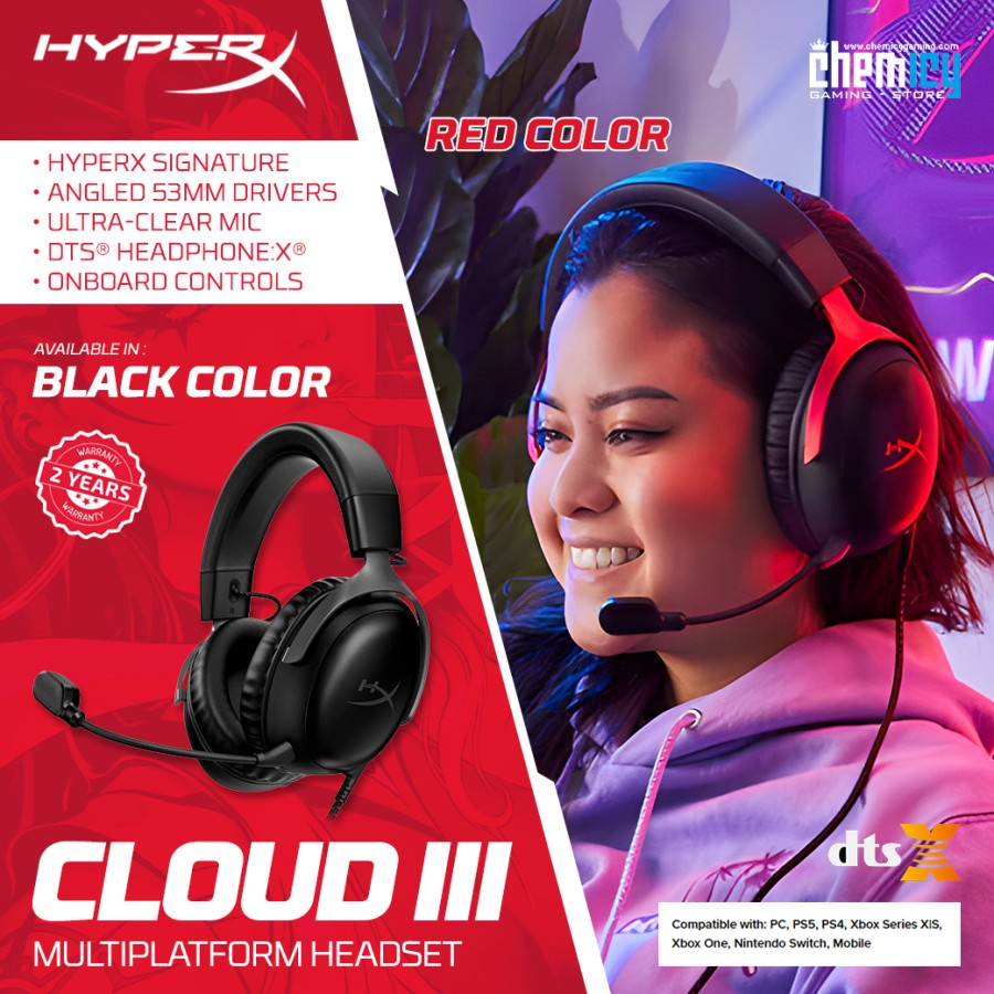 Jual HyperX Cloud III Multiplatform Gaming Headset | Shopee Indonesia