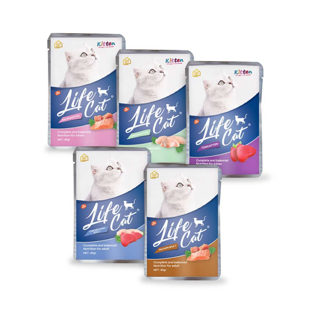 Jual LIFE CAT POUCH SACHET 85GR MAKANAN KUCING BASAH | Shopee Indonesia