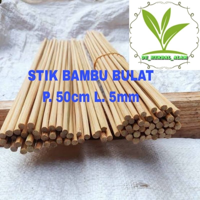 Jual Stik bambu Lidi bulat berkualitas P 50 cm x L 4 mm Per Batang ...