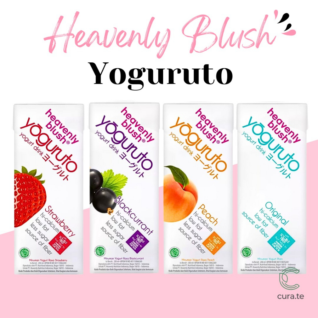 Jual HEAVENLY BLUSH YOGURUTO YOGURT DRINK 180ML | HEALTHY DRINK LESS SUGAR TINGGI KALSIUM ...