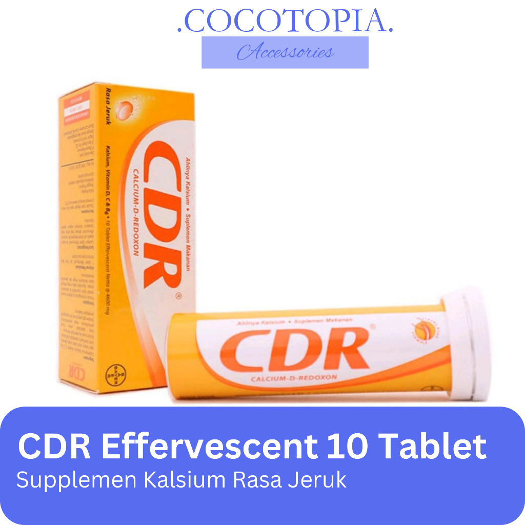 Jual CDR Effervescent Suplement Kalsium 10 Tablet | Shopee Indonesia