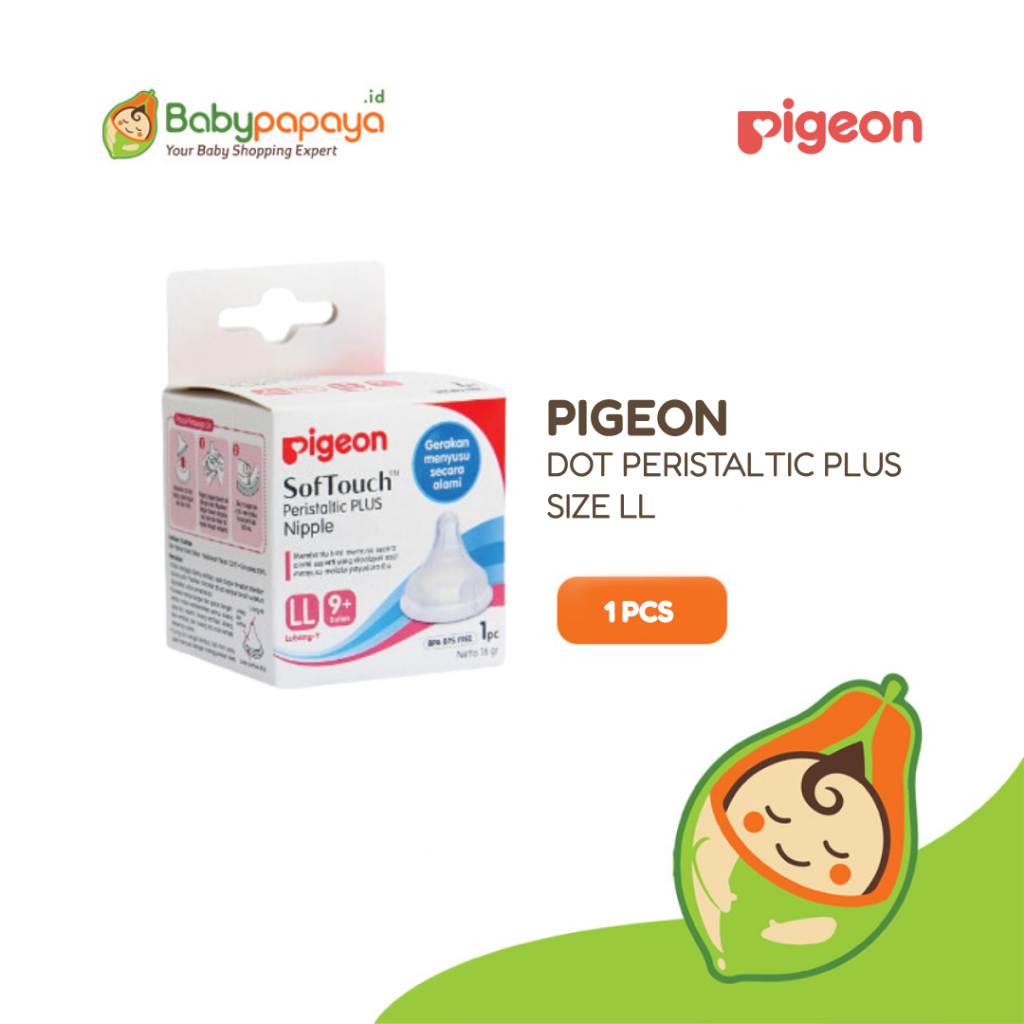 Jual PIGEON Dot Peristaltic Plus Size LL Isi 1 Pcs | Dot Bayi | Shopee ...