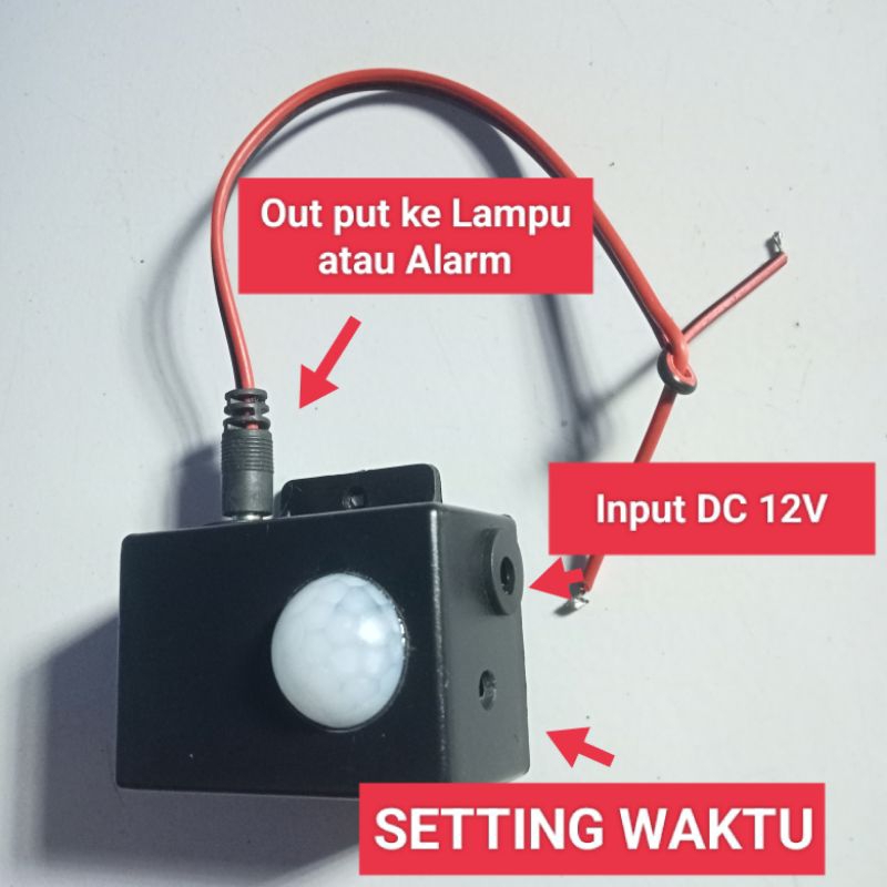 Jual Saklar sensor DC 12V (9-24v) Otomatis Human PIR Sensor | Shopee ...