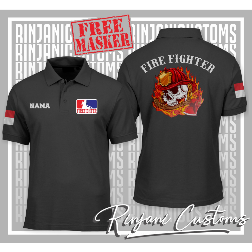 Jual KAOS POLO FIRE FIGHTER 01 GRATIS NAMA DAN MASKER - POLO PEMADAM ...