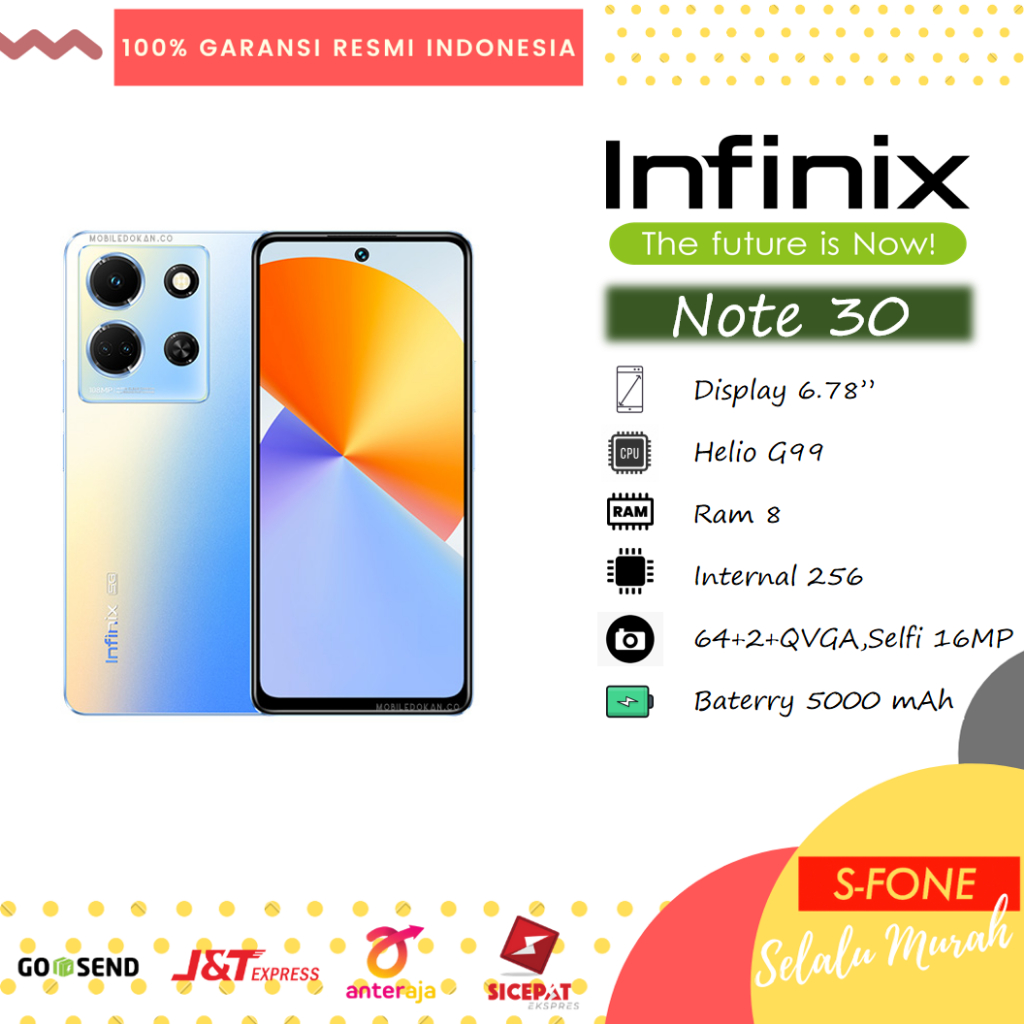 Jual Infinix Note 30 8/256 GB Garansi Resmi | Shopee Indonesia