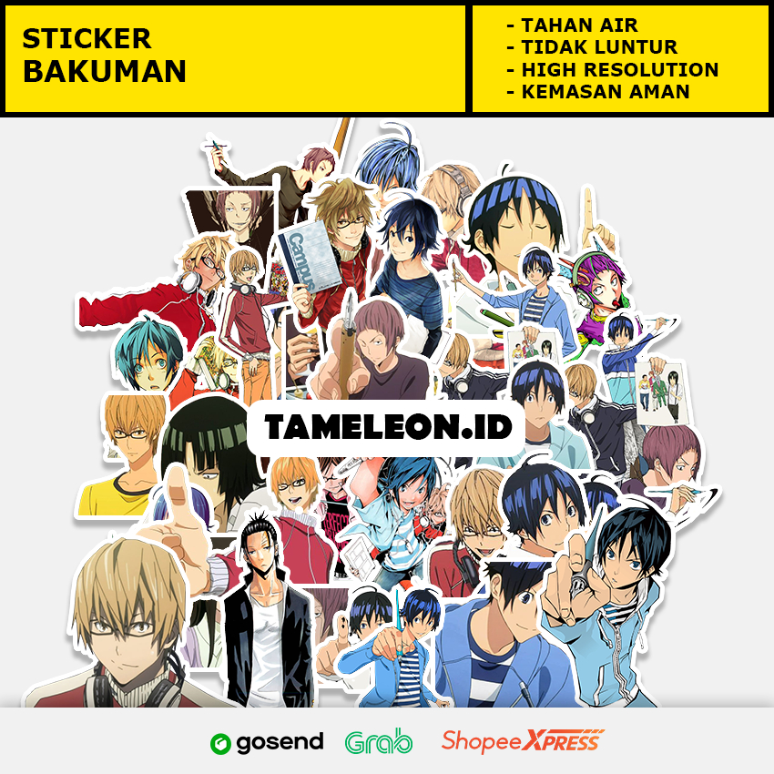 Jual Sticker Anime,Bakuman, Sticker Handphone Sticker Laptop Anti ...