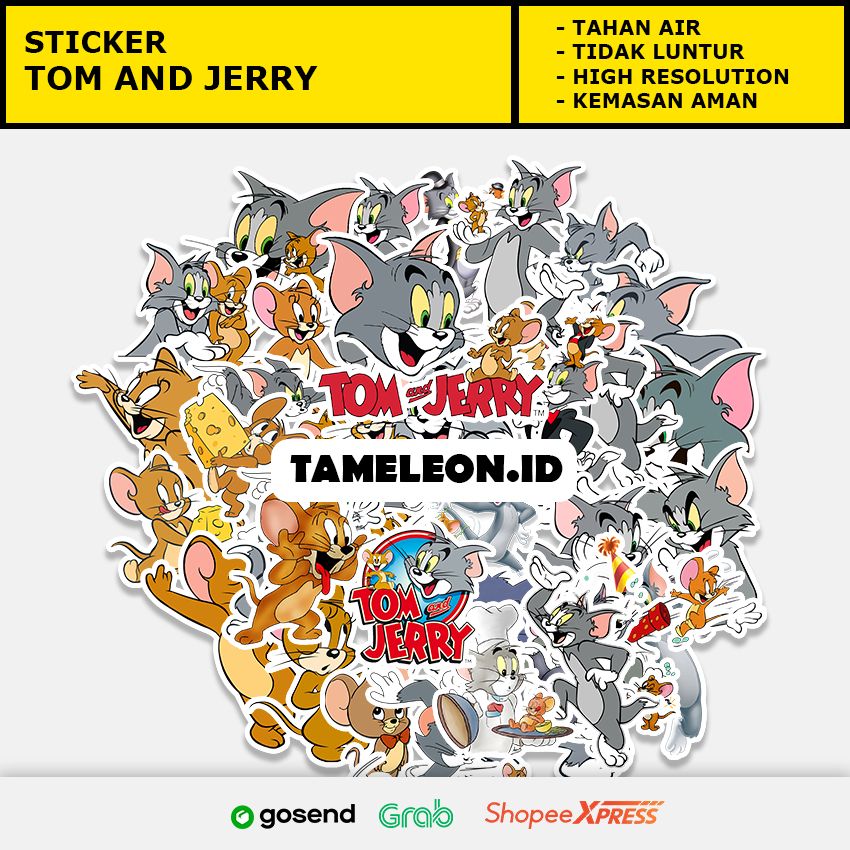 Jual Sticker Anime,Tom and Jerry, Sticker Handphone Sticker Laptop Anti ...