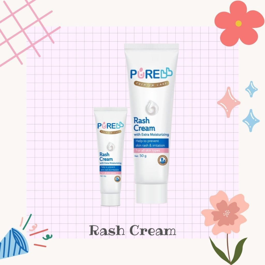 Jual Pure BB Baby Kids Rash Cream Krim Iritasi Ruam Popok Ruam Susu 15g ...