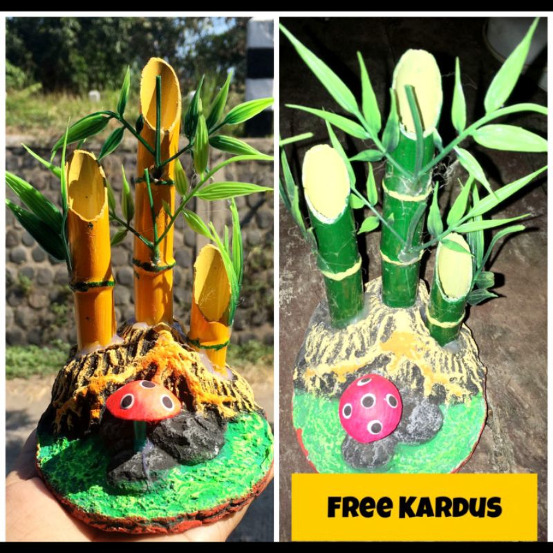 Jual Ornamen aquarium hiasan dekorasi mainan akuarium bambu | Shopee ...