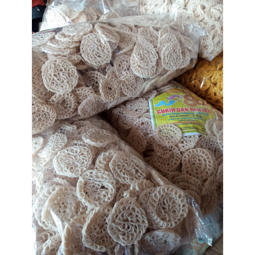 Jual kerupuk mentah 1kg murah/KERUPUK MAWAR BESAR/KECIL | Shopee Indonesia