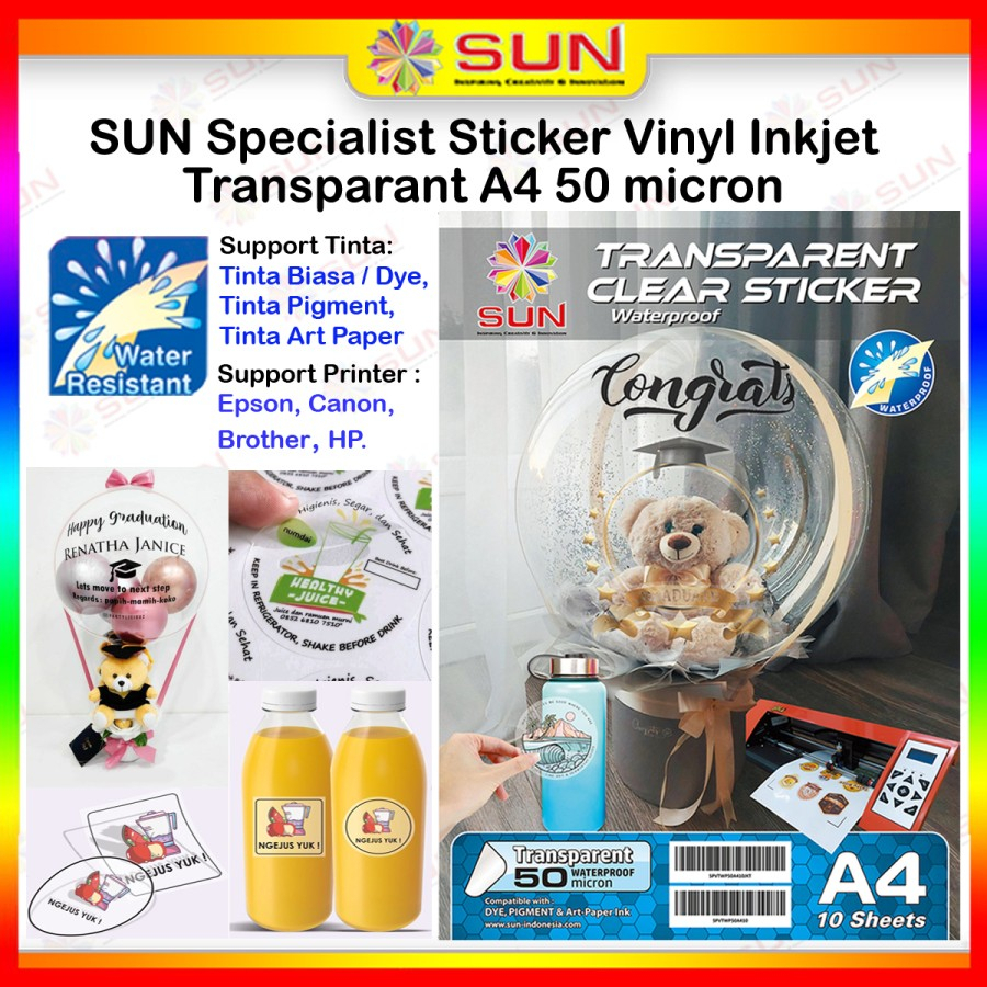Jual Kertas Sticker Vinyl Semi Transparan - Sticker Vinyl Semi ...
