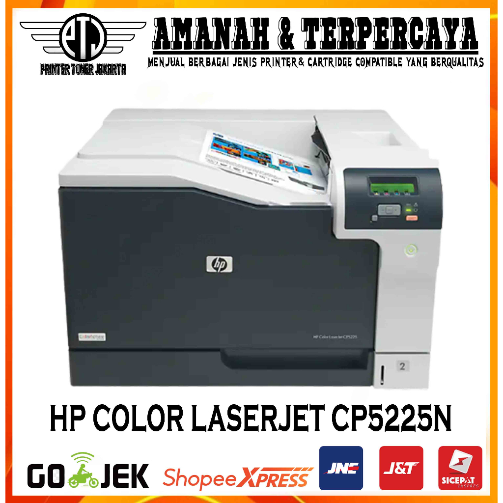Jual printer hp laserjet cp5225 CP5225N color a3 second siap pakai ...