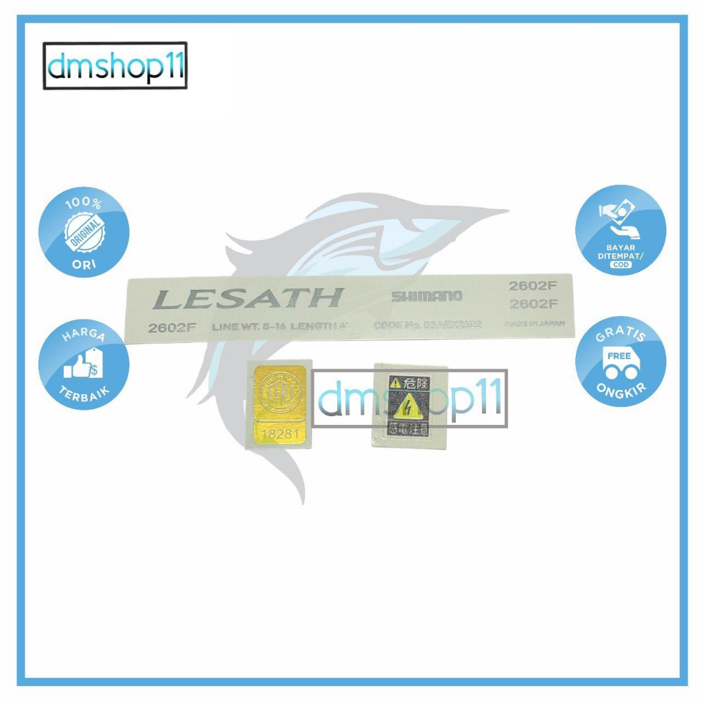 Jual Paket sticker decal shimano lesath ltd - decal lesath joran ...