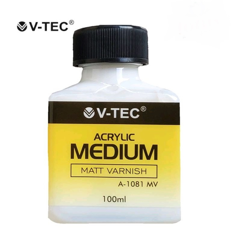 Jual VTEC Acrylic Medium Matt Varnish V-TEC A-1081 MV / 100 ML | Shopee ...