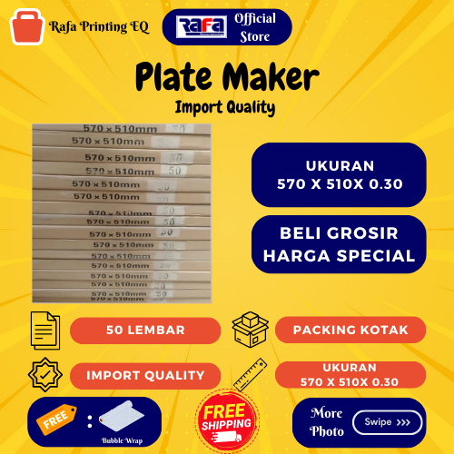 Jual Master Plate / Plat Maker Positif konvensional ukuran 570 x 510x 0 ...