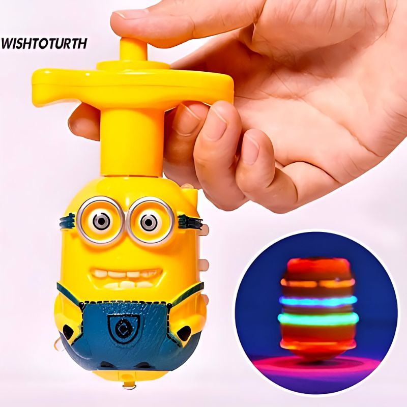 Jual Mainan Gasing Minions Viral LED Spinner Despicable Me Gangsing ...