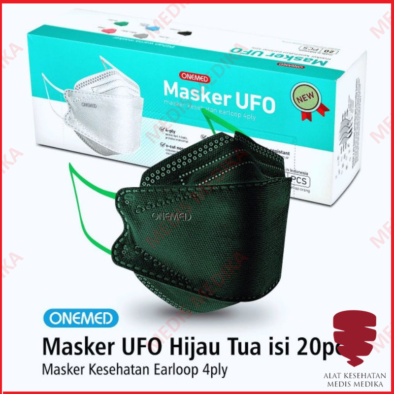 Jual Masker UFO 4PLY OneMed Isi 20 Medis Earloop Debu Karet Telinga ...