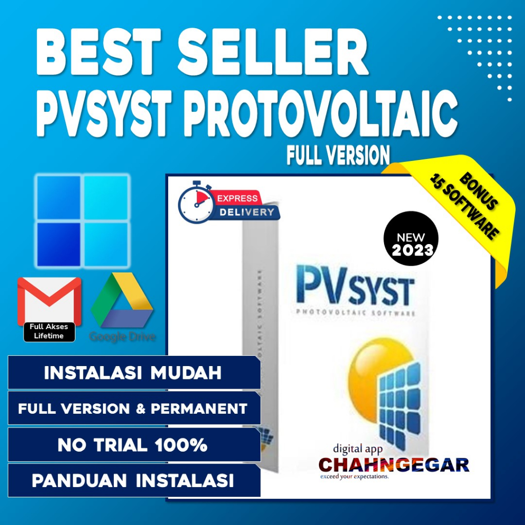 Jual PVsyst 8.0.6 Profesional 2025 Full Version + Video Install Software PVsyst Protovoltaic ...