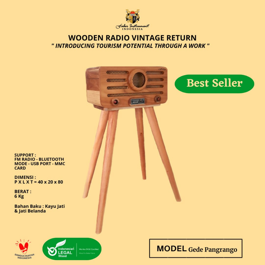 Jual Radio Kayu Model Gede Pangrango | Shopee Indonesia